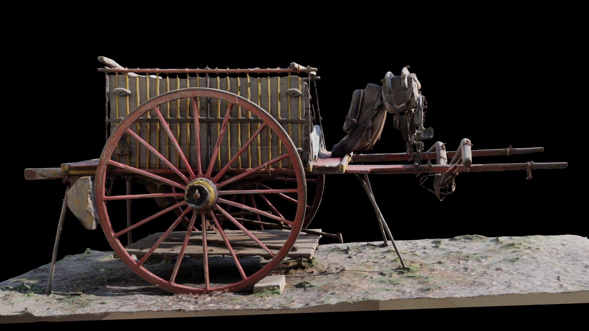 3D Scanned Model Of A Rural Carriage Model - TurboSquid 2091161