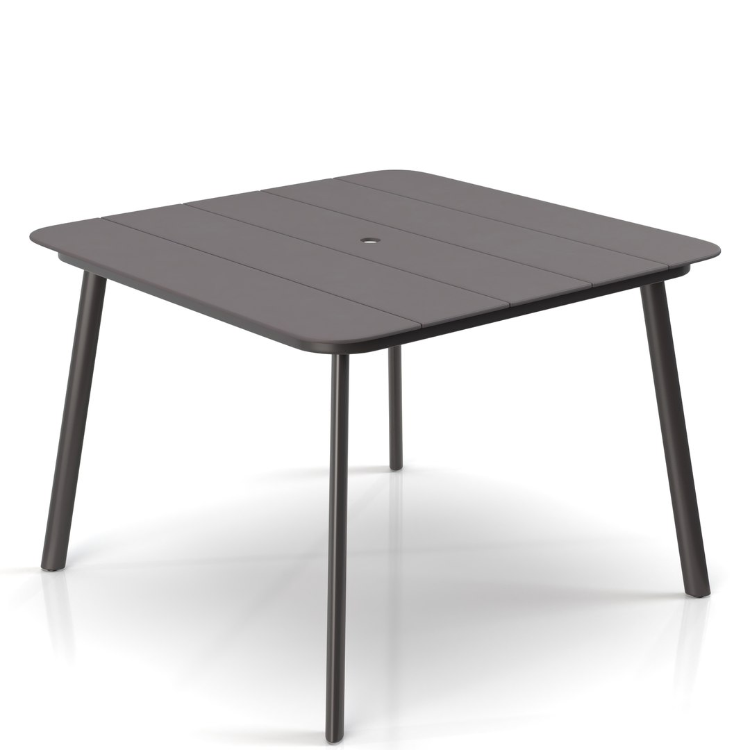 Oxford Garden Eiland 45 Inch Square Dining Table PBR 3D Model ...