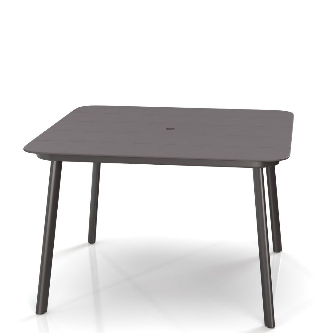 Oxford Garden Eiland 45 Inch Square Dining Table PBR 3D Model ...