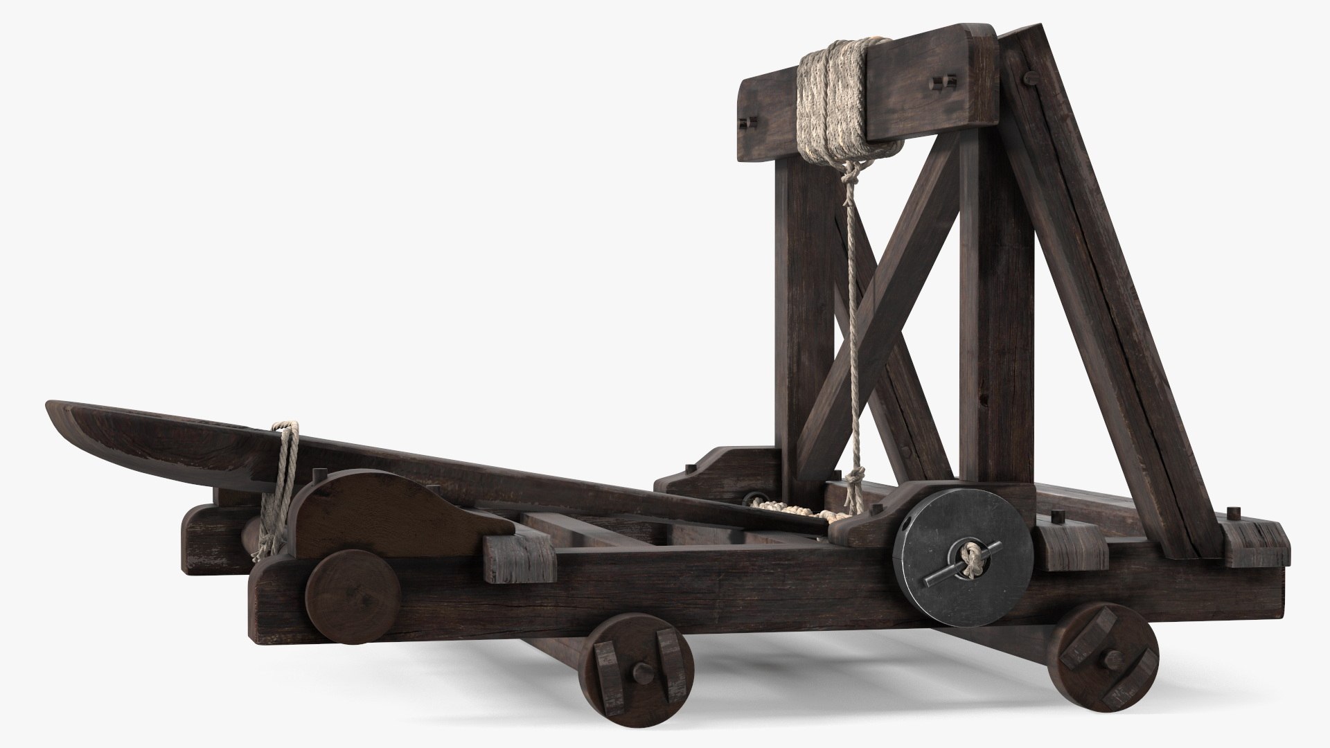 3d medieval catapult