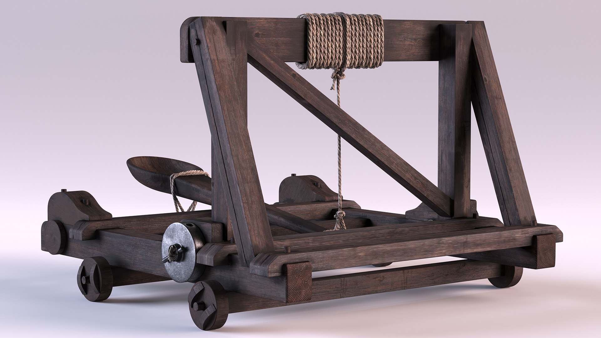 3d medieval catapult