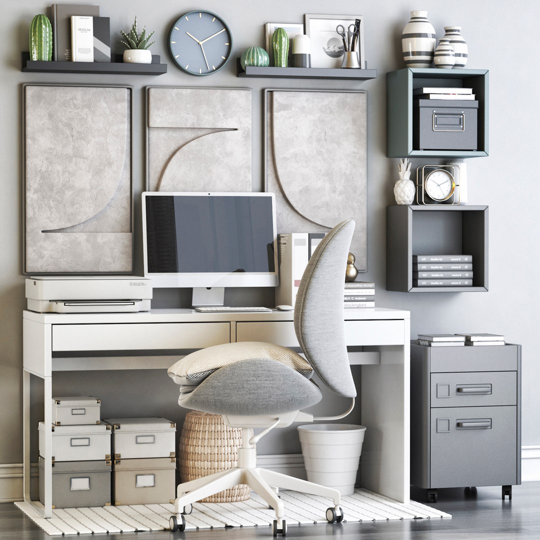 3D model IKEA office workplace 123 - TurboSquid 2160758