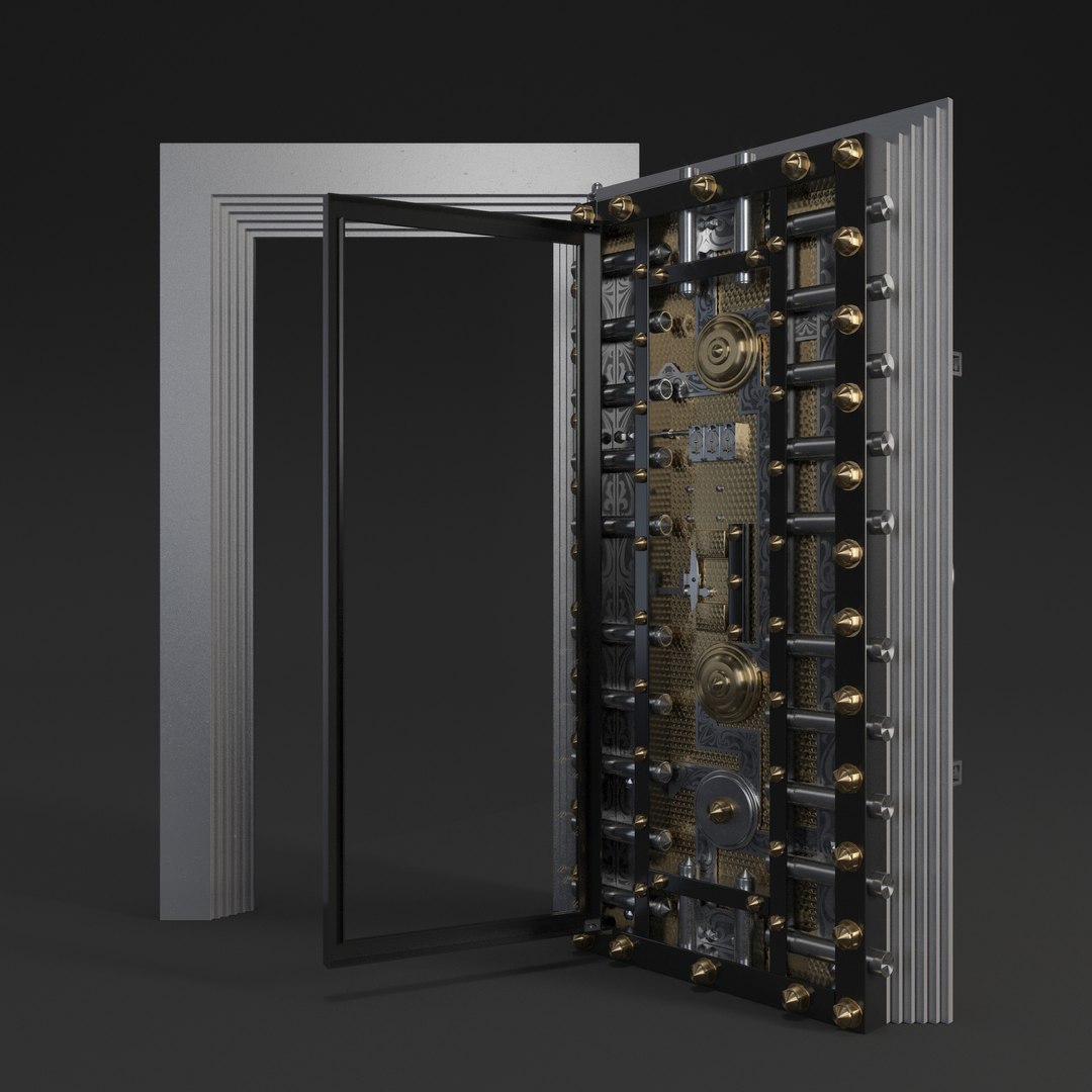 Vintage Safe Door Mosler 3D Model - TurboSquid 1245151