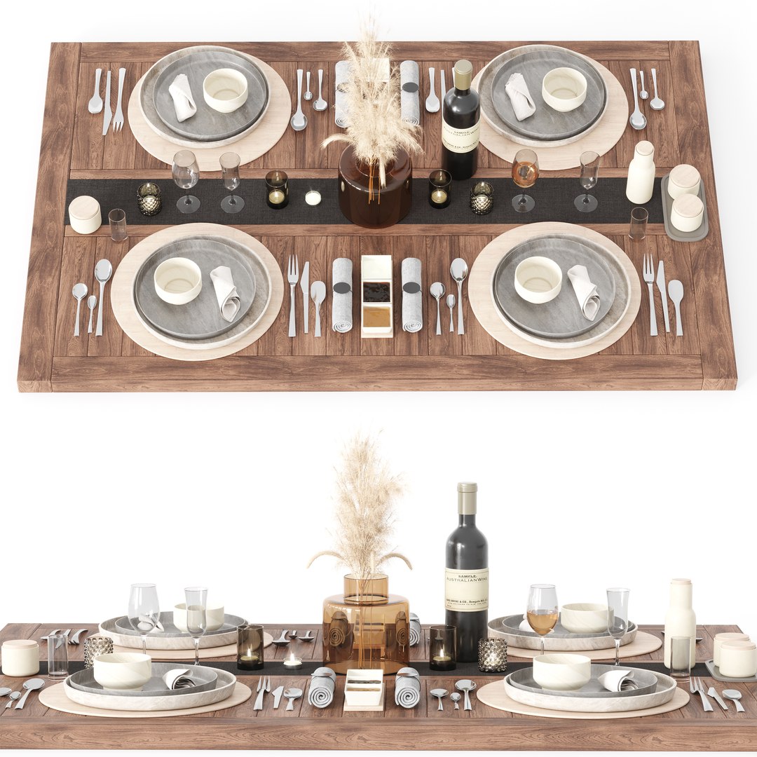 Tableware 02 Model - TurboSquid 1968229