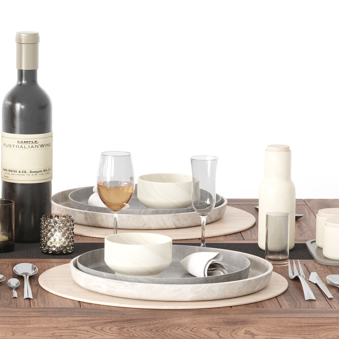 Tableware 02 Model - TurboSquid 1968229