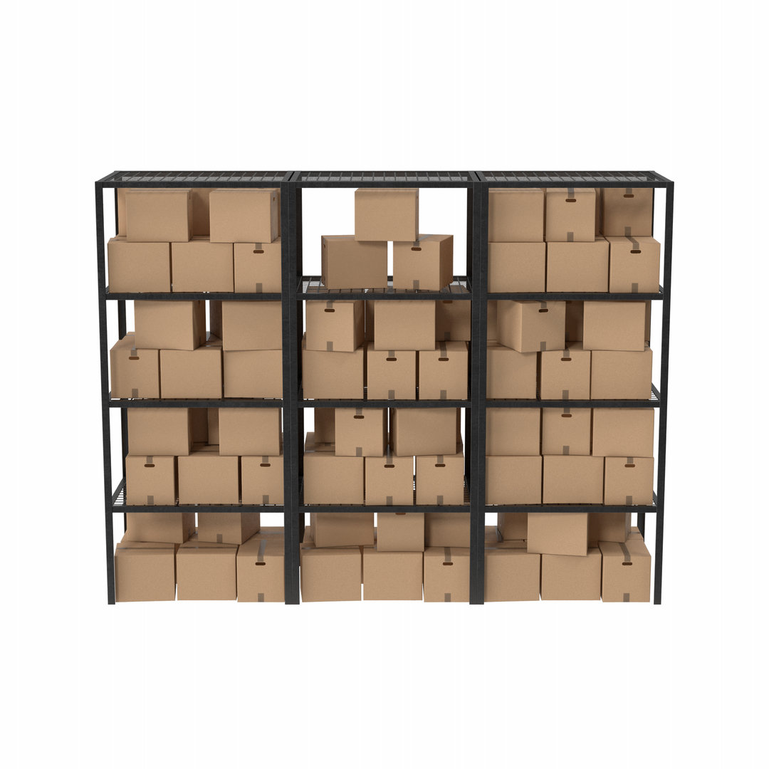 3D Warehouse Racks And Cardboard Boxes - TurboSquid 2374007
