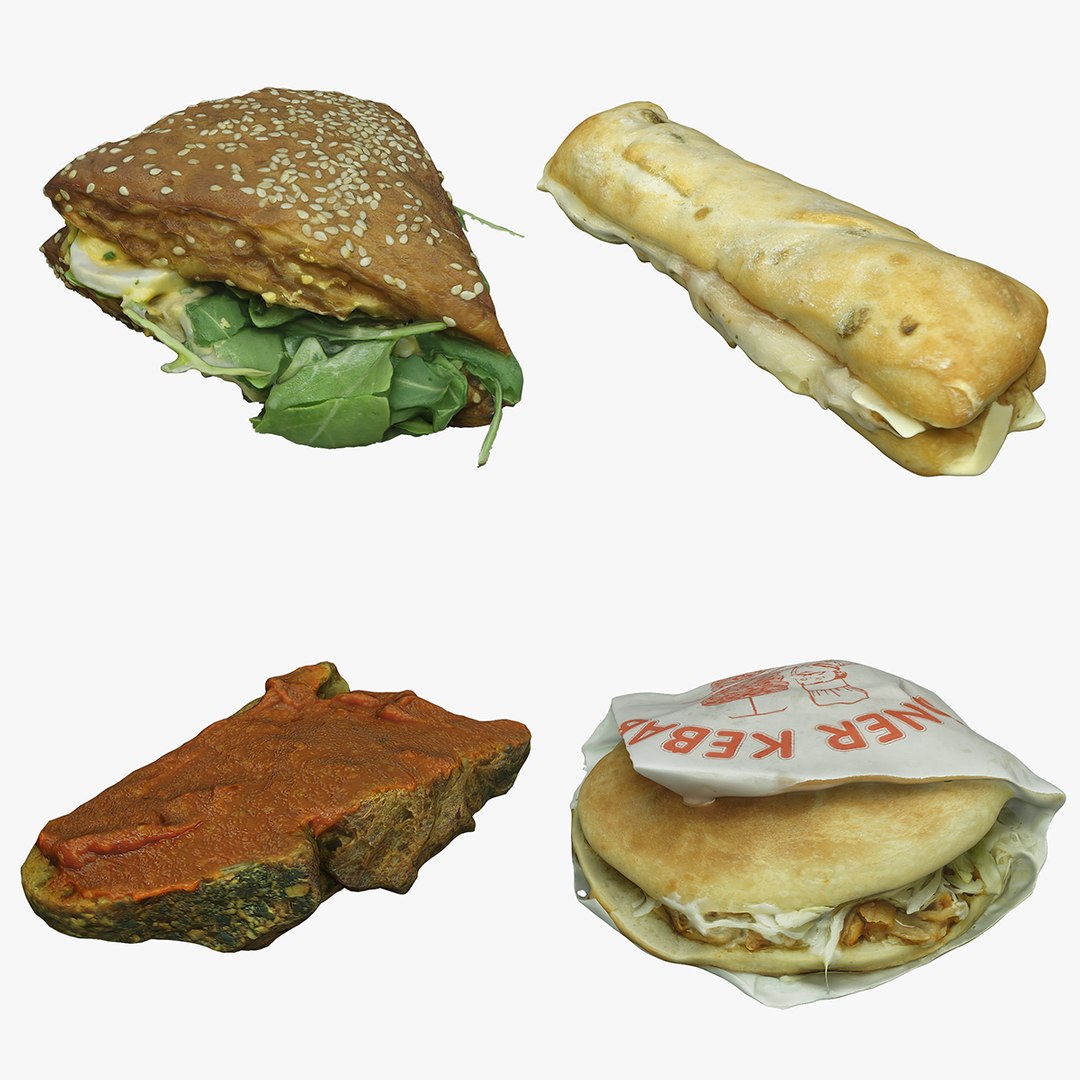 3D Sandwich Bread Collection 03 - TurboSquid 2139936