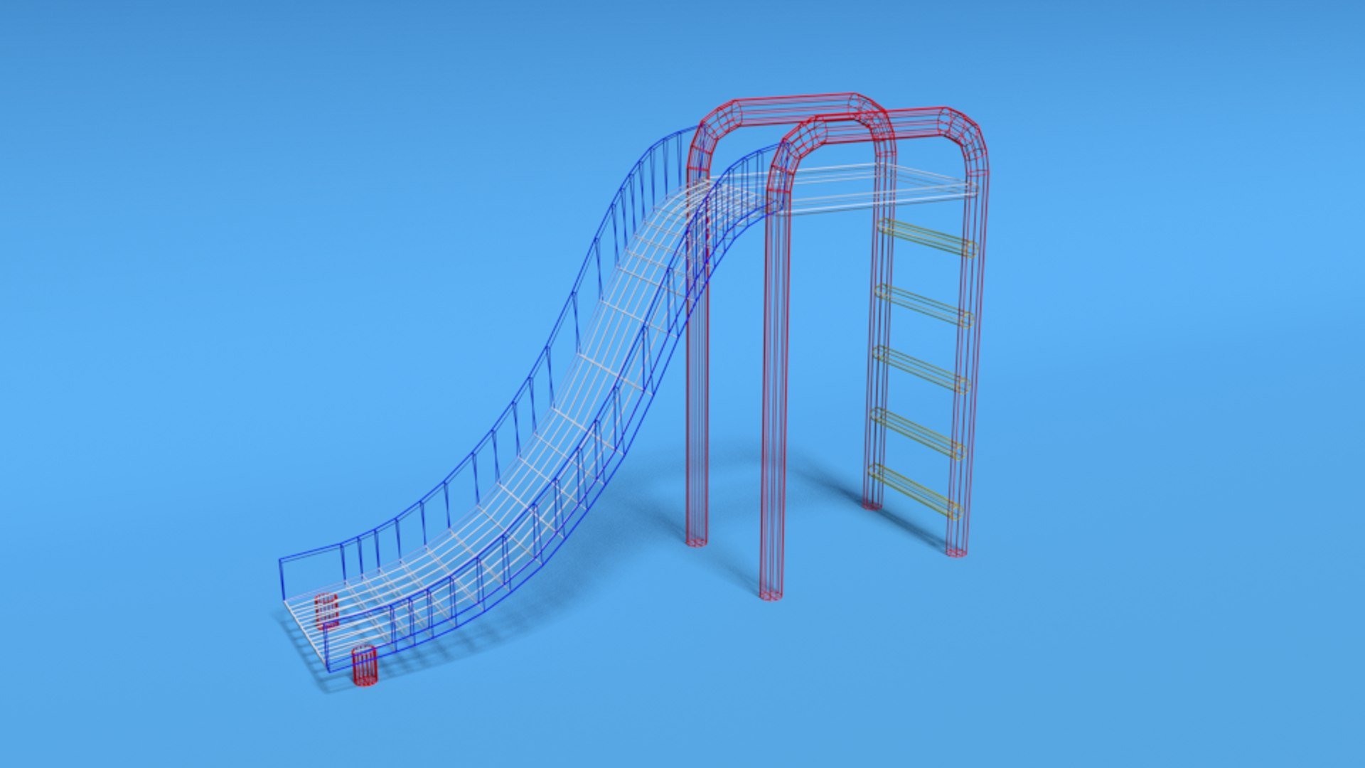 Playground Slide 3D Model - TurboSquid 1531661