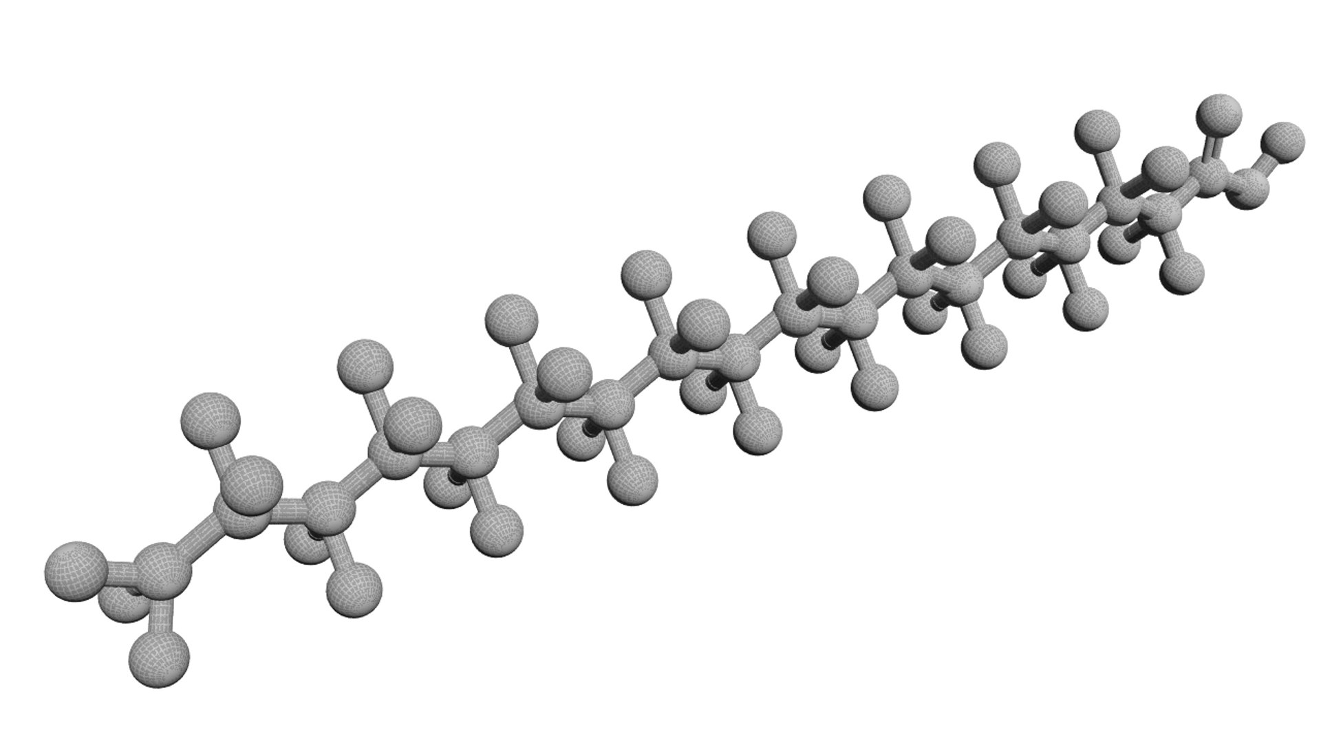 3D Stearic Acid Molecule C18h36o2 - TurboSquid 1427134