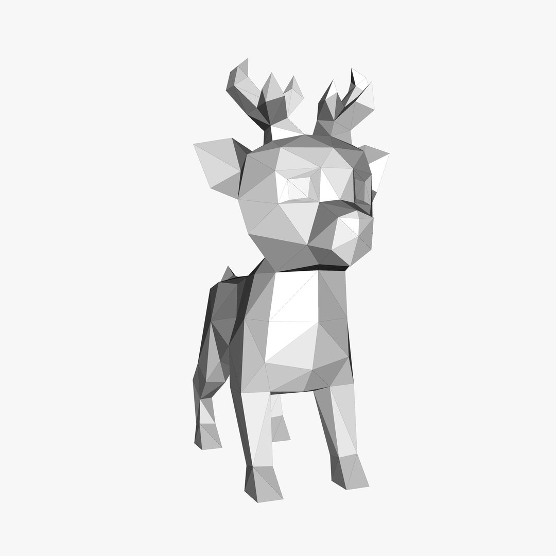 DEER PAPERCRAFT 3D Model - TurboSquid 1852789