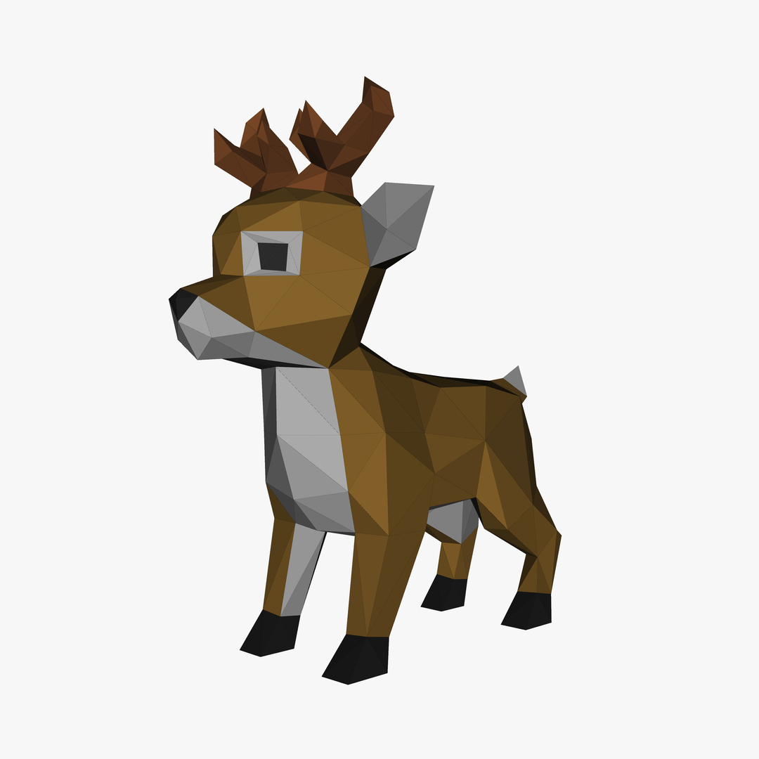 DEER PAPERCRAFT 3D Model - TurboSquid 1852789