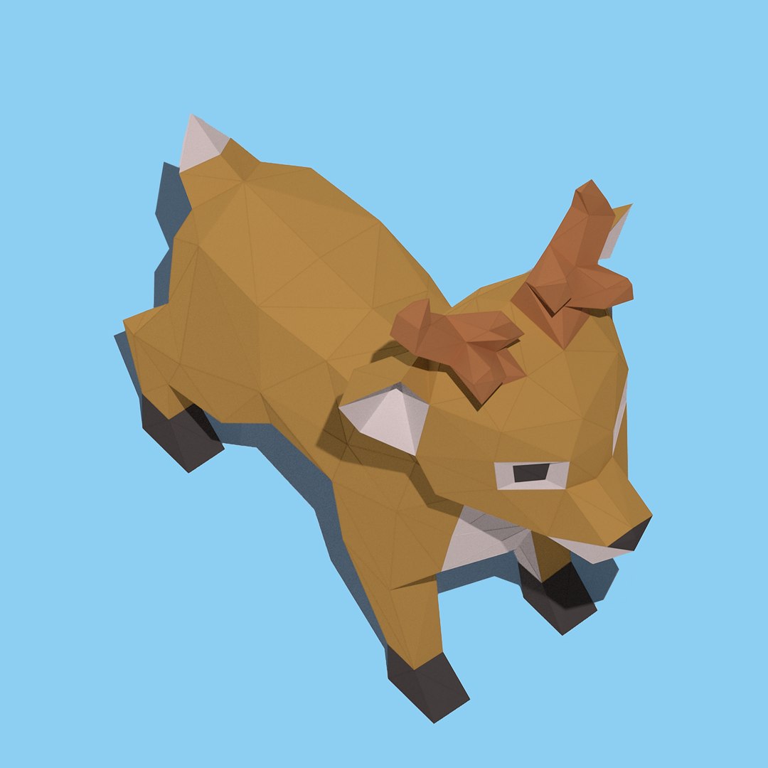 DEER PAPERCRAFT 3D Model - TurboSquid 1852789