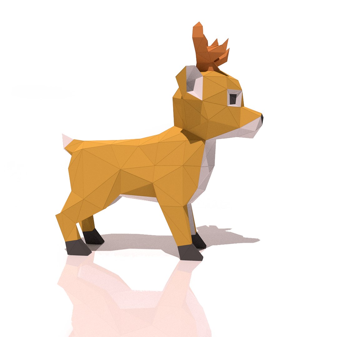 DEER PAPERCRAFT 3D Model - TurboSquid 1852789