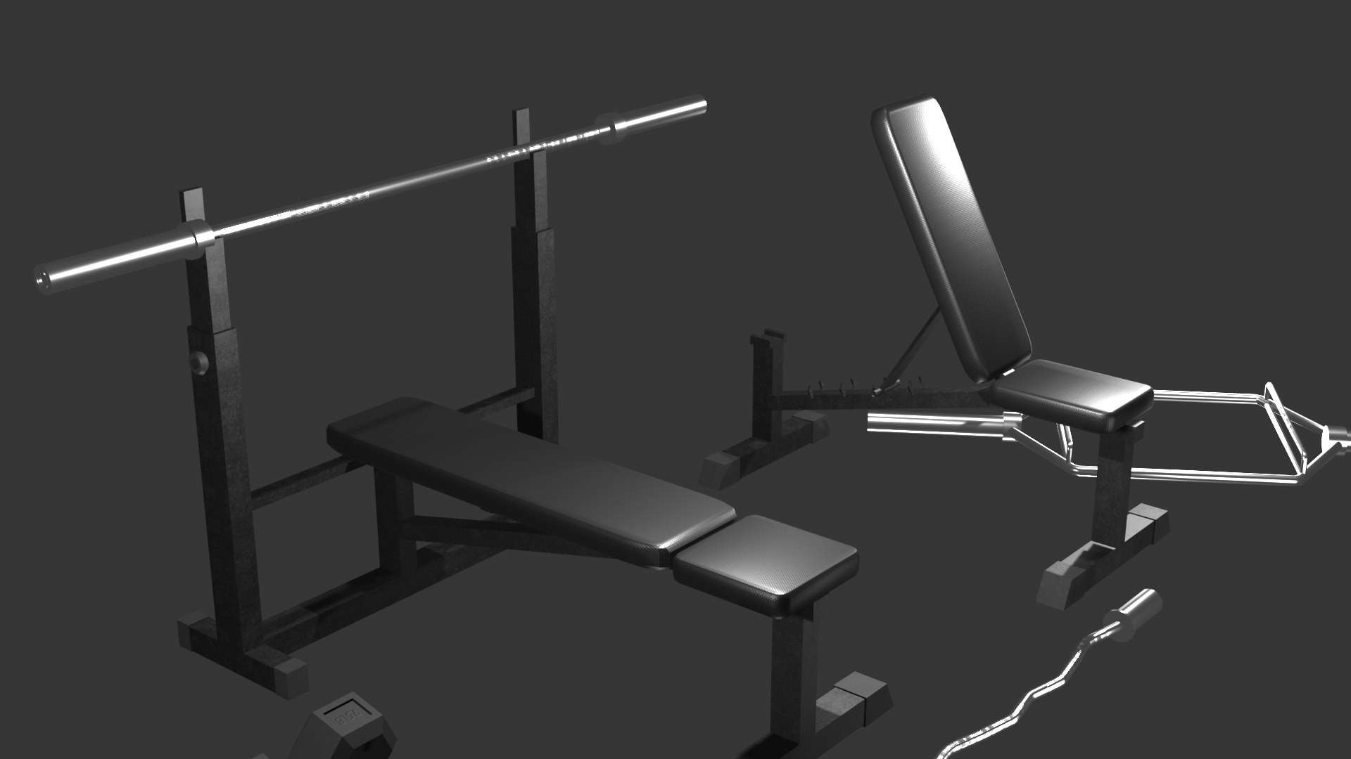 3D Model Gym Equipment Collection Vol1 - TurboSquid 2252764