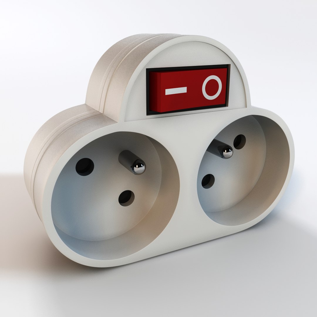 3d Plug Socket Model