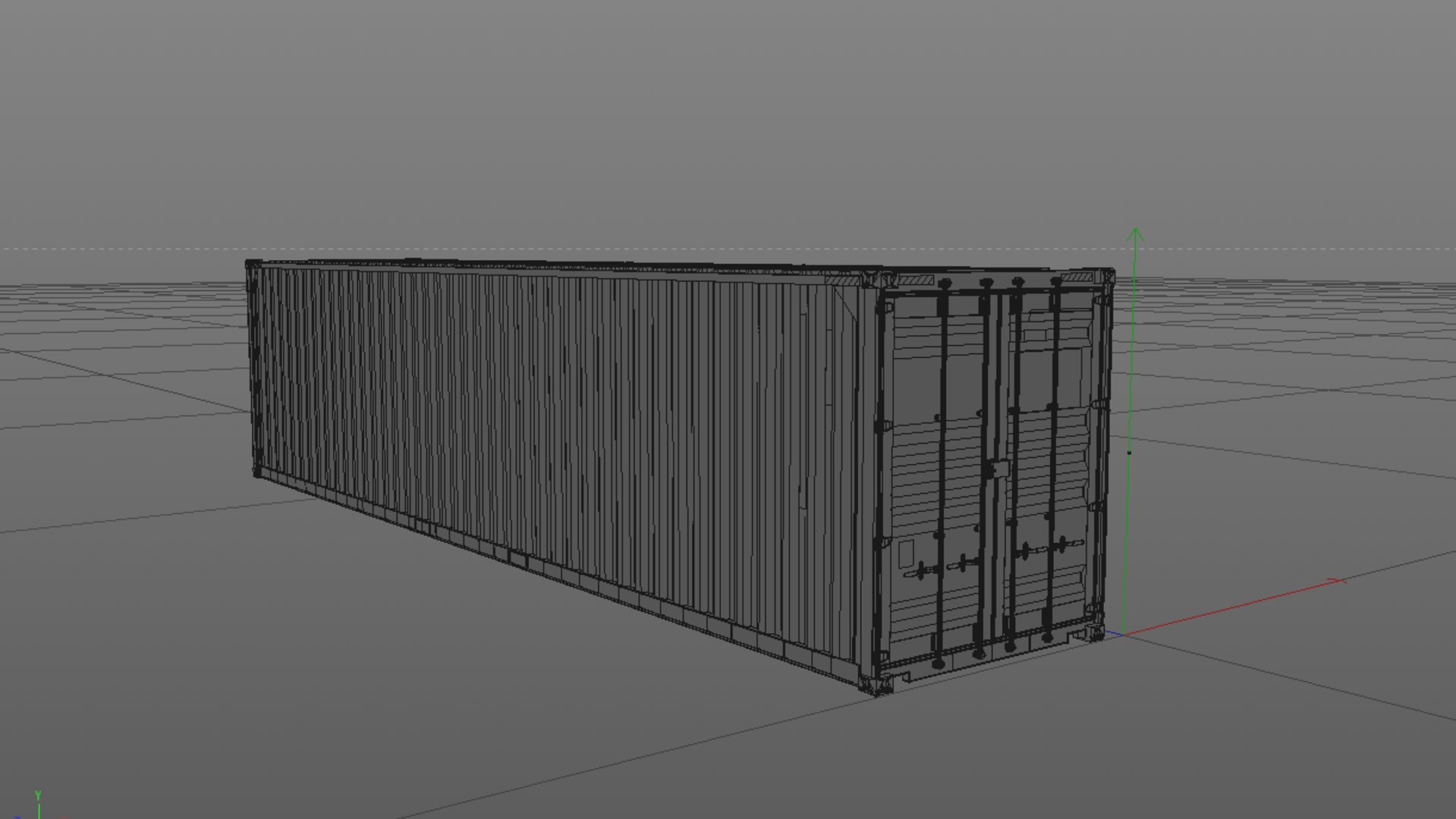 40ft Container 3d 3ds