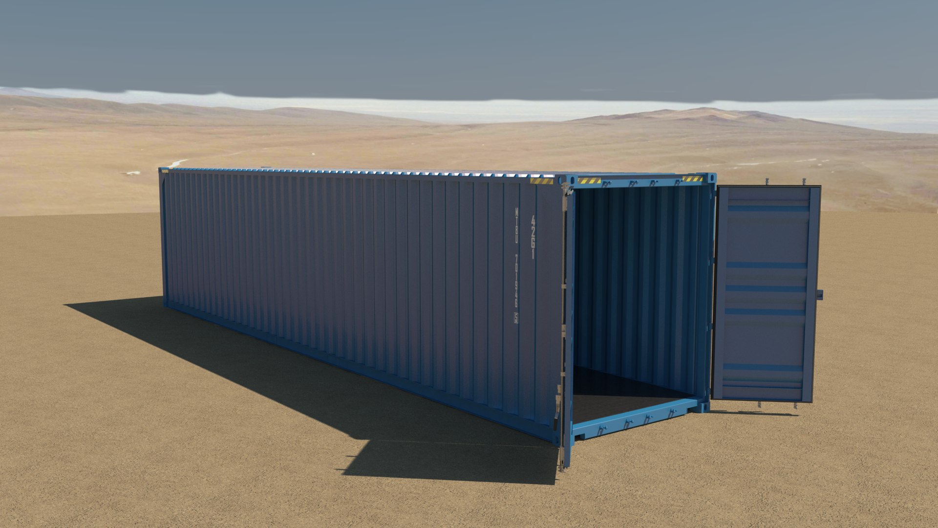 40ft Container 3d 3ds