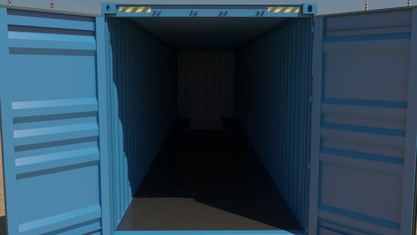 40ft container 3d 3ds