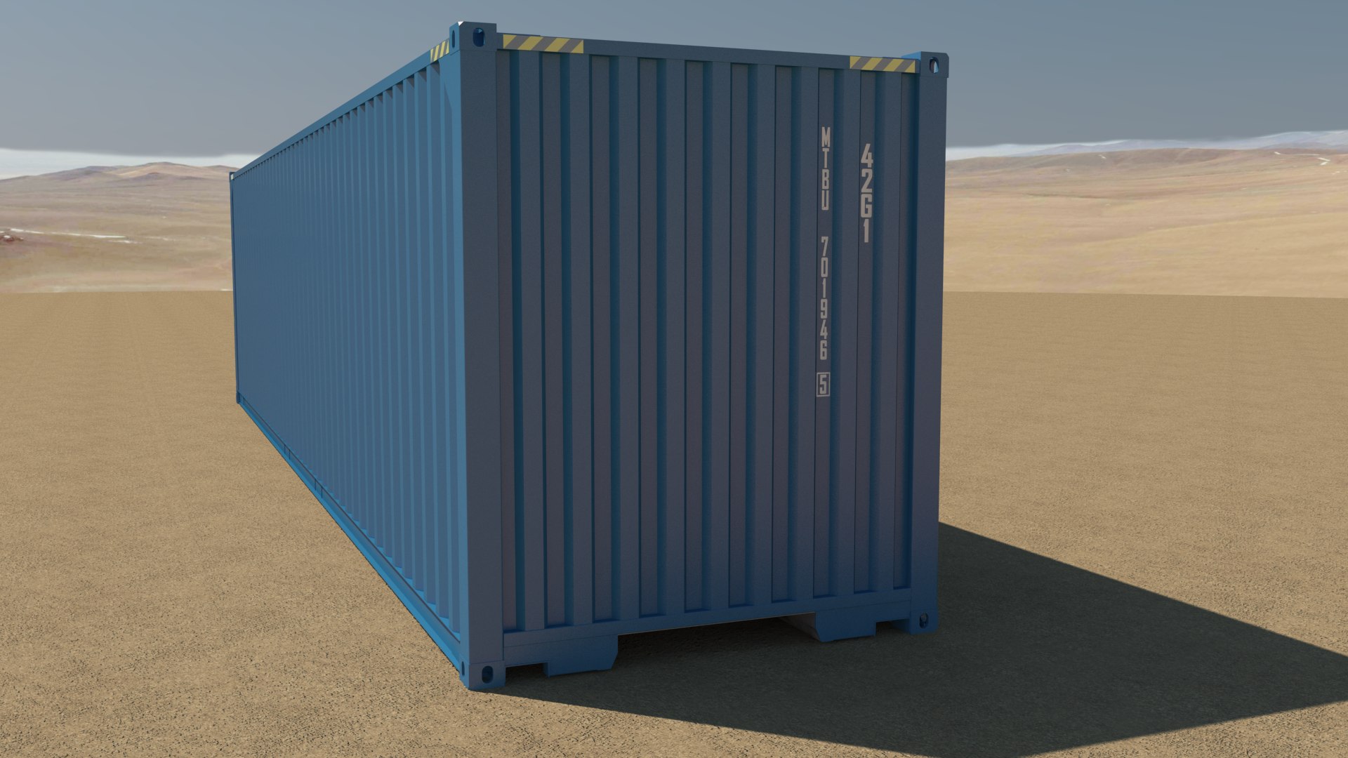 40ft Container 3d 3ds