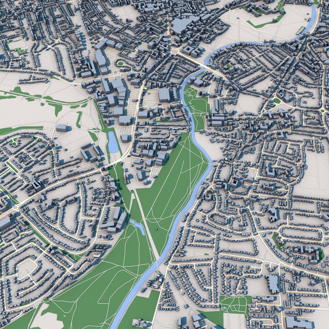 3D Cambridge City England - TurboSquid 2314851