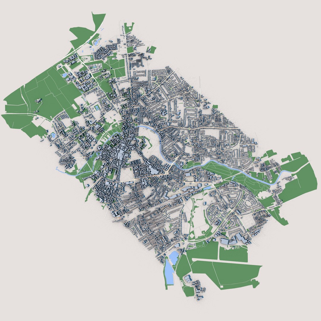 3D Cambridge City England - TurboSquid 2314851