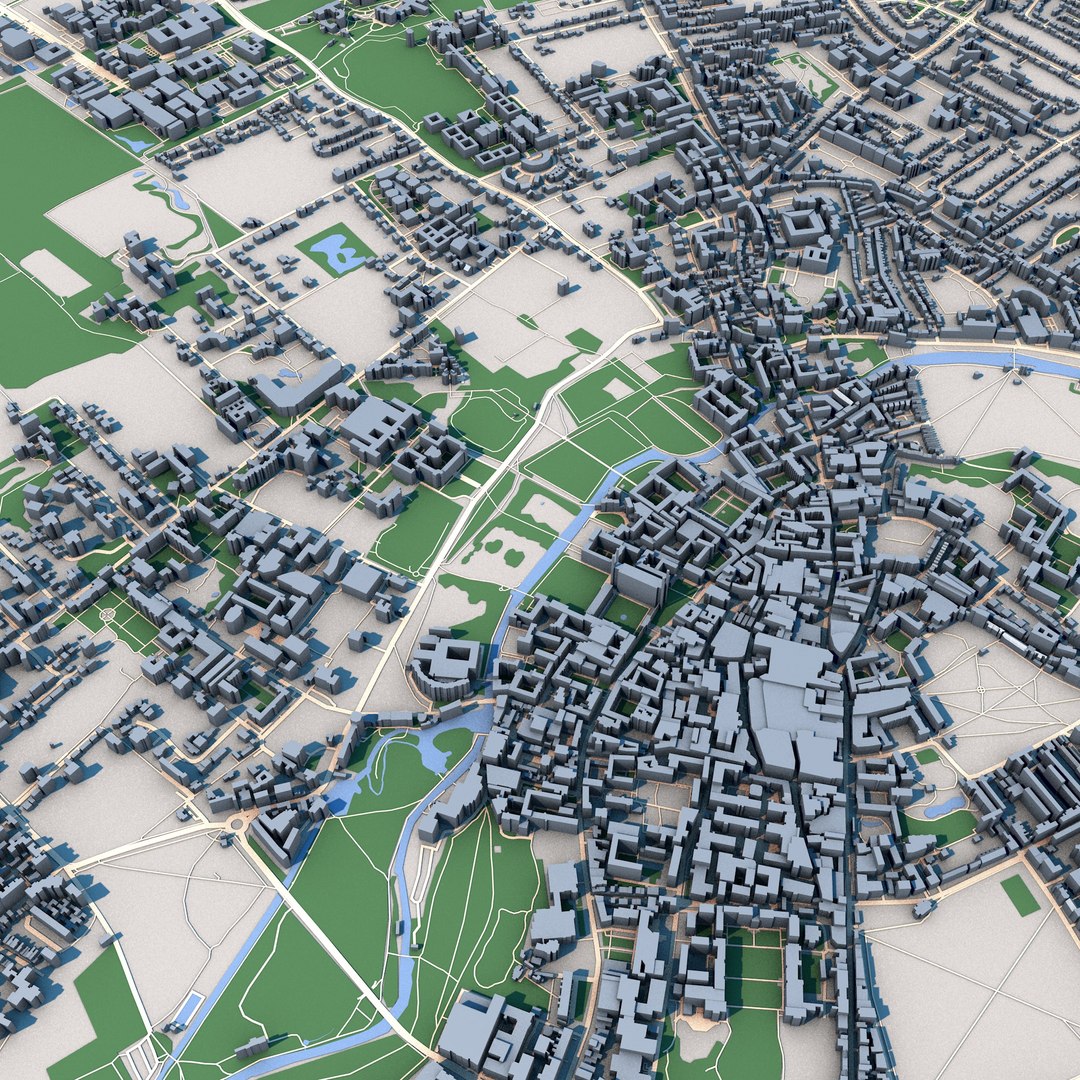 3D Cambridge City England - TurboSquid 2314851