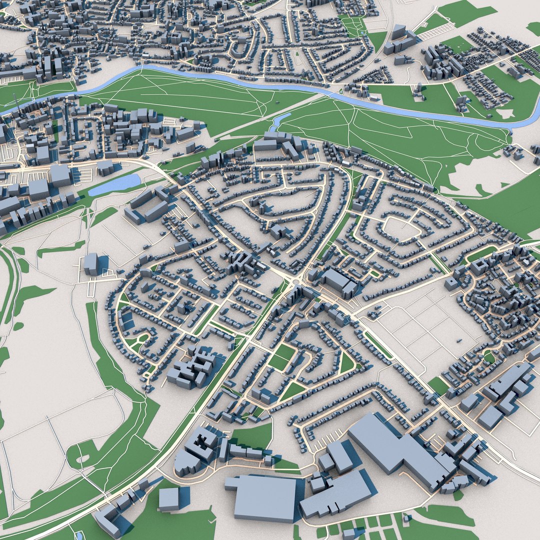 3D Cambridge City England - TurboSquid 2314851