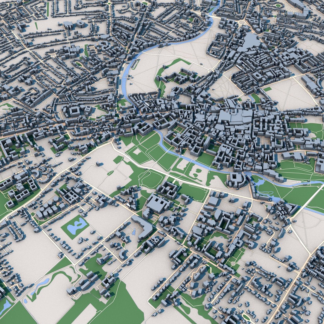 3D Cambridge City England - TurboSquid 2314851