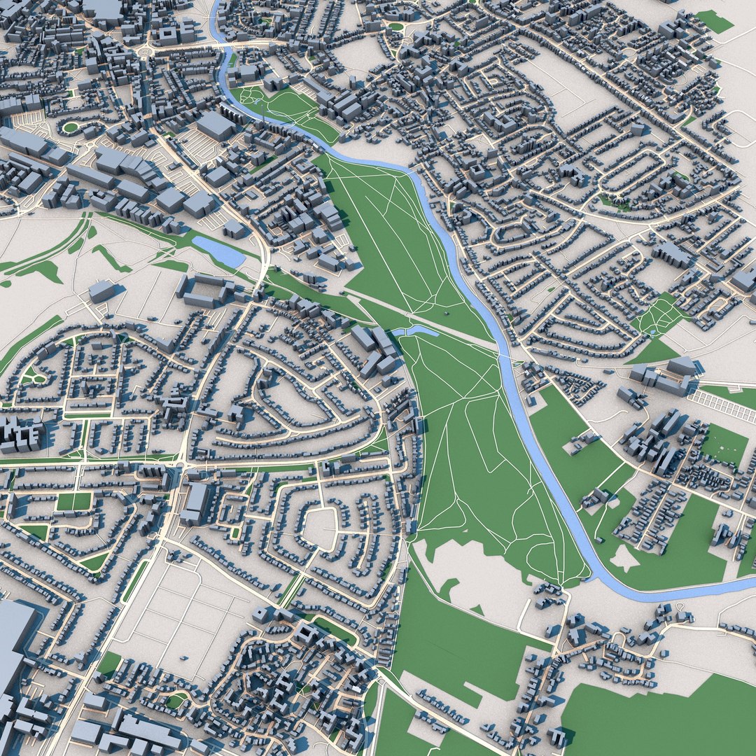 3D Cambridge City England - TurboSquid 2314851