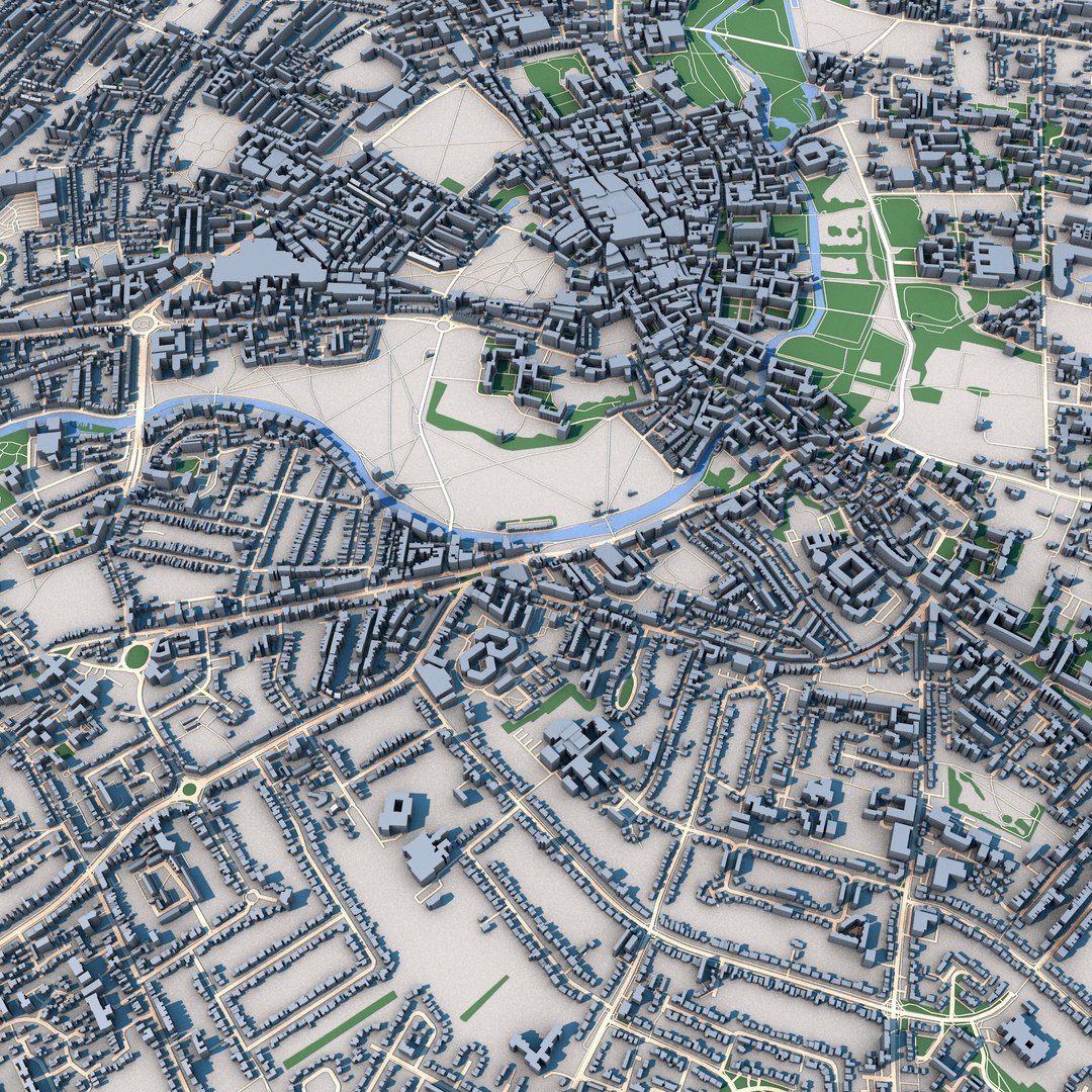 3D Cambridge City England - TurboSquid 2314851