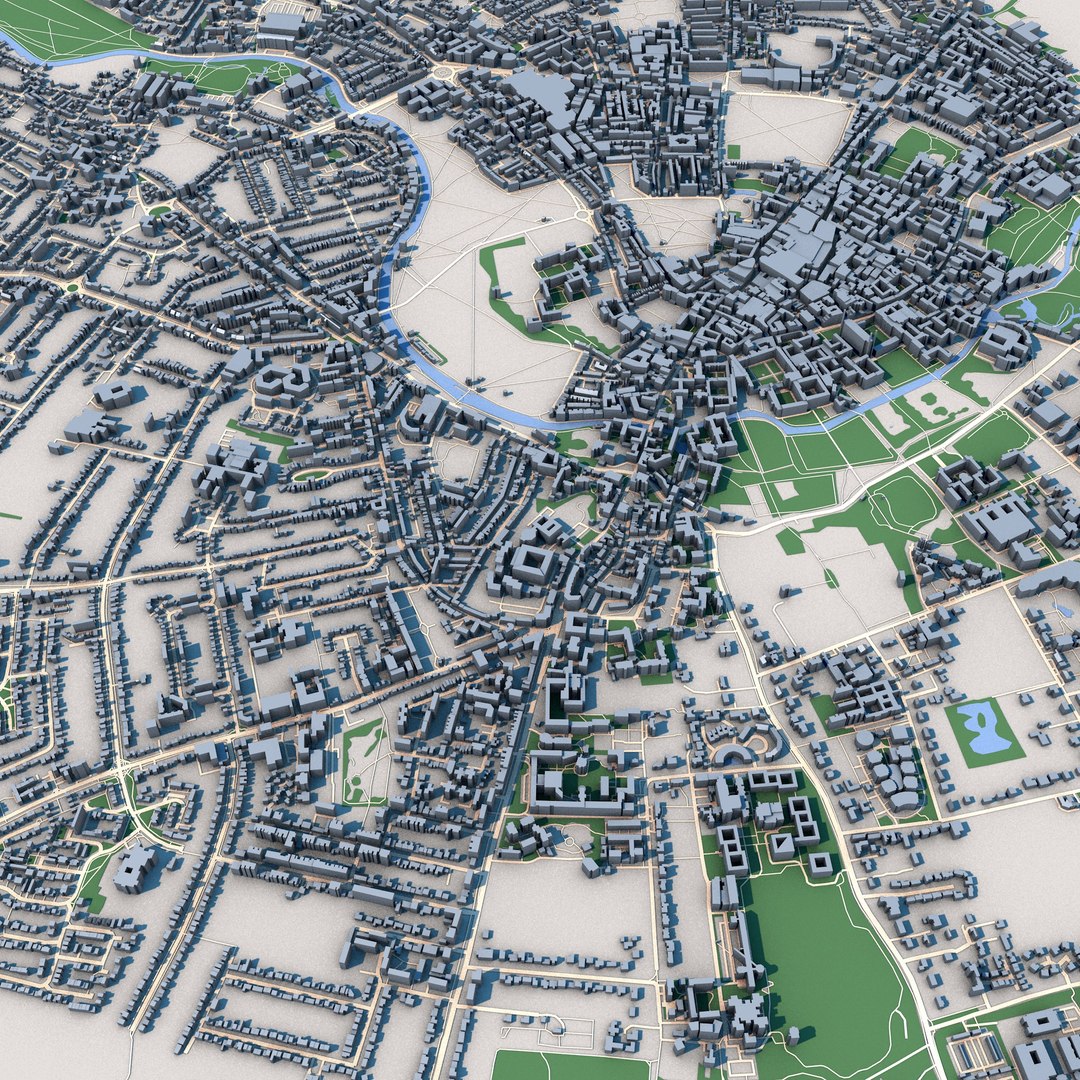 3D Cambridge City England - TurboSquid 2314851