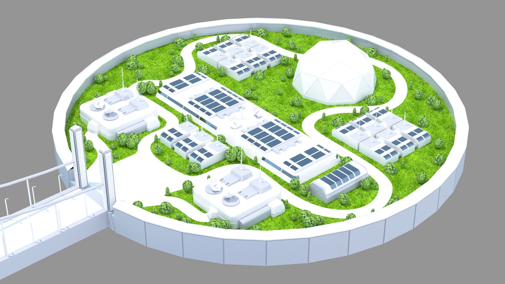 Sci-Fi Futuristic Future Flying City model - TurboSquid 1952562