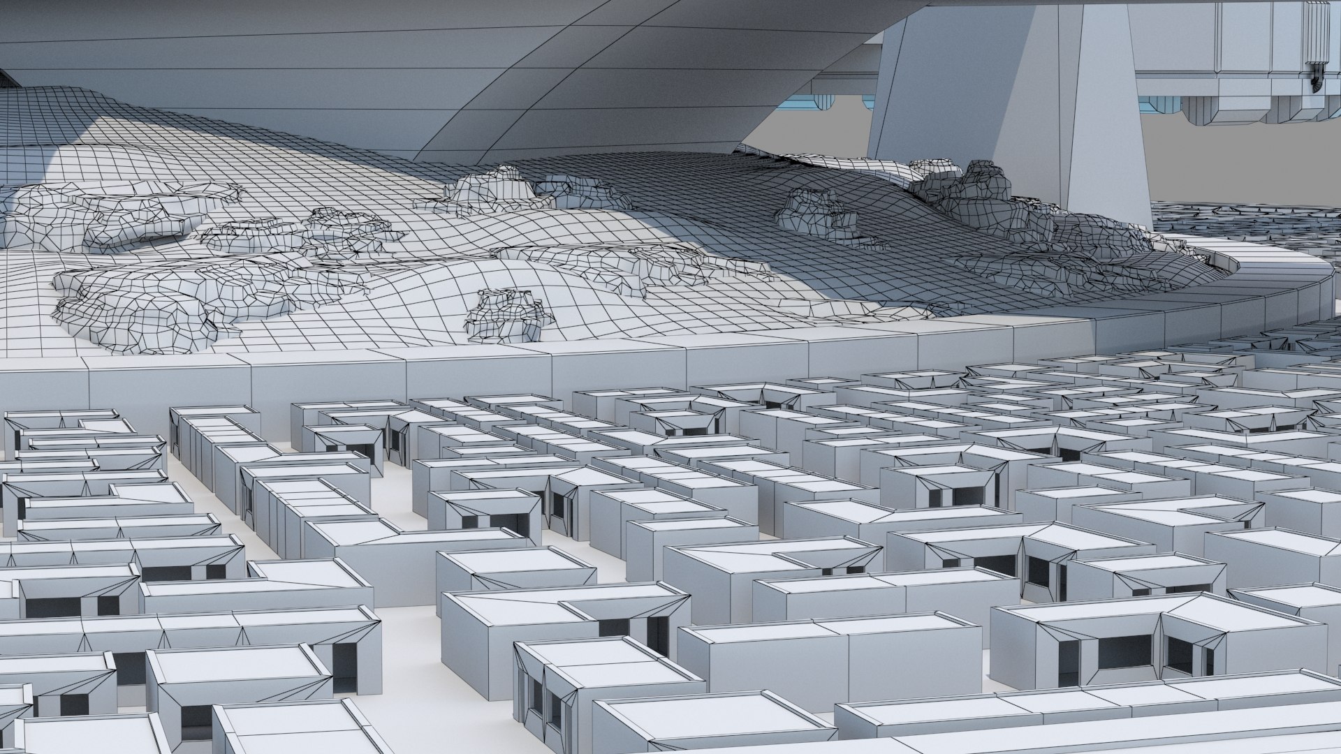 Sci-Fi Futuristic Future Flying City model - TurboSquid 1952562