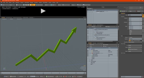 3D arrow graph - TurboSquid 1703732