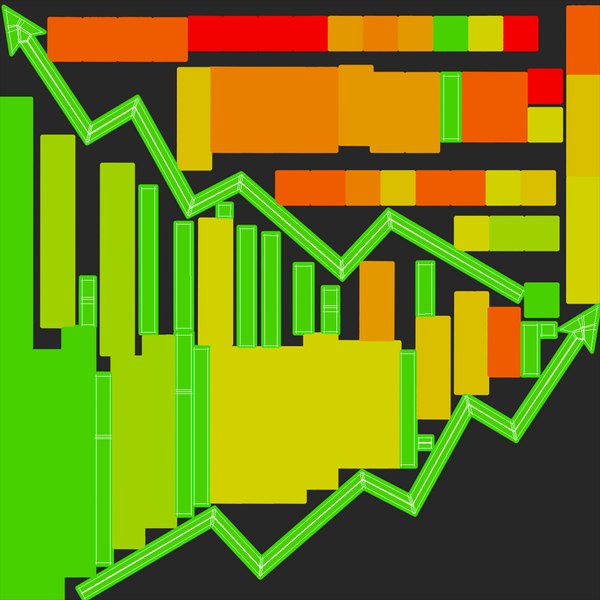 3D arrow graph - TurboSquid 1703732