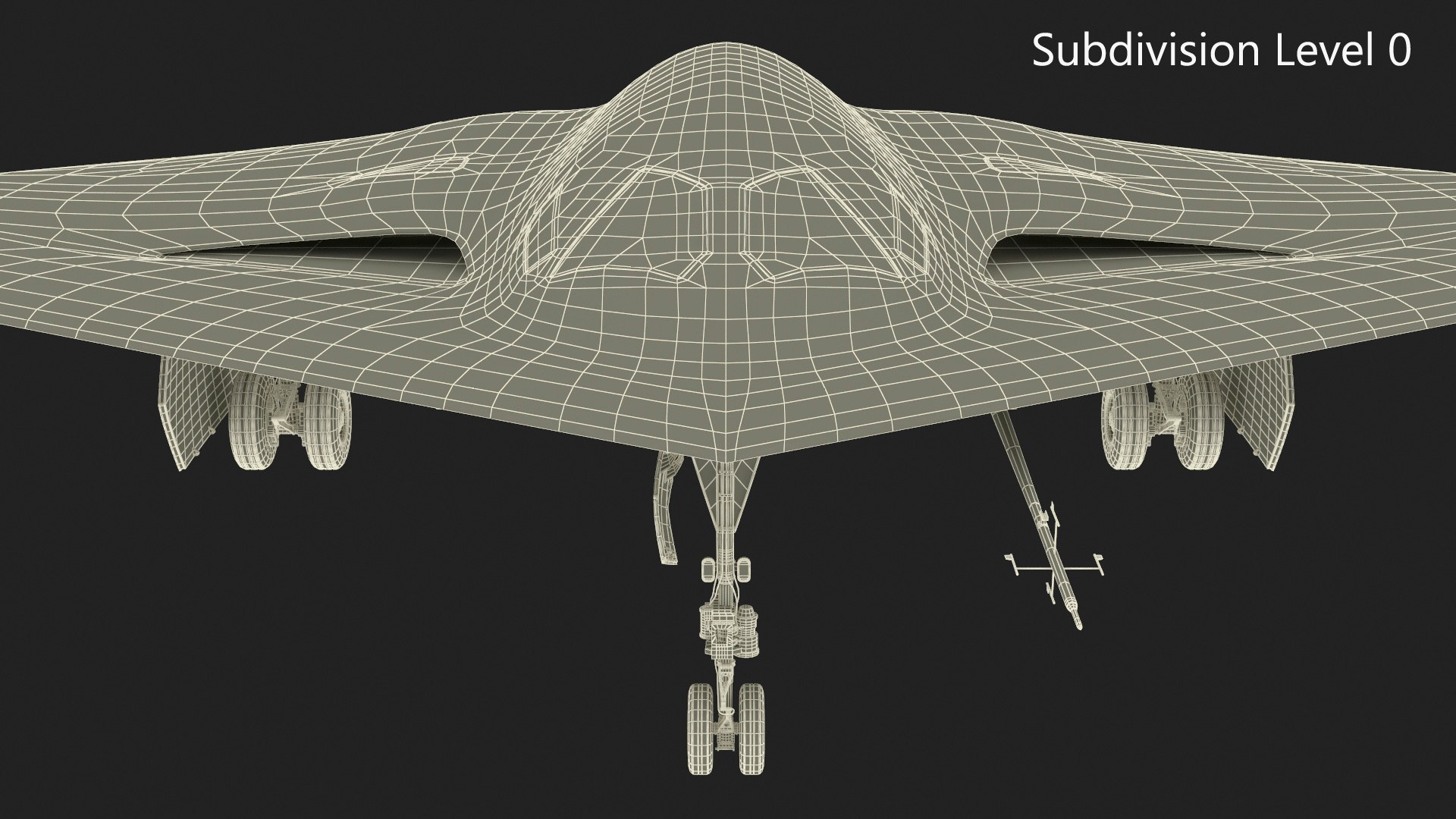 3D B-21 Stealth Bomber Black - TurboSquid 2386221