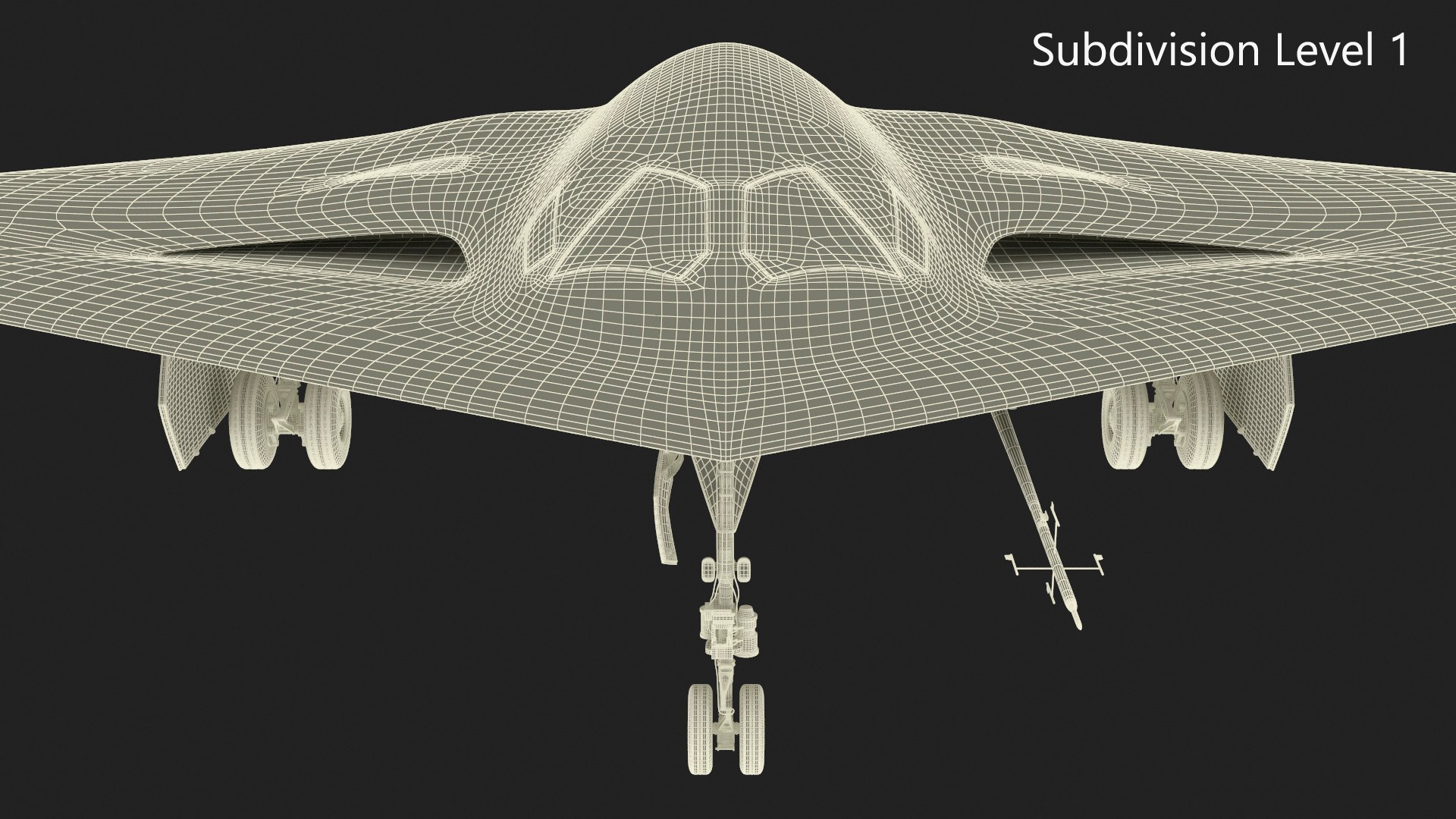 3D B-21 Stealth Bomber Black - TurboSquid 2386221