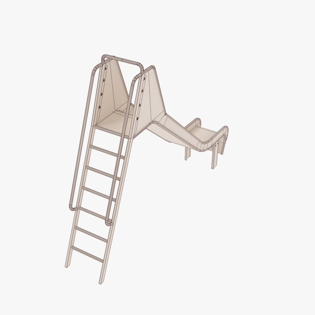 3dsmax Big Slide Ladder