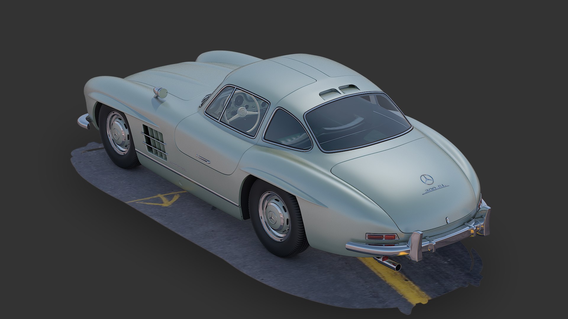 3D Mercedes-Benz 300 SL Gullwing 1954 - TurboSquid 2219003