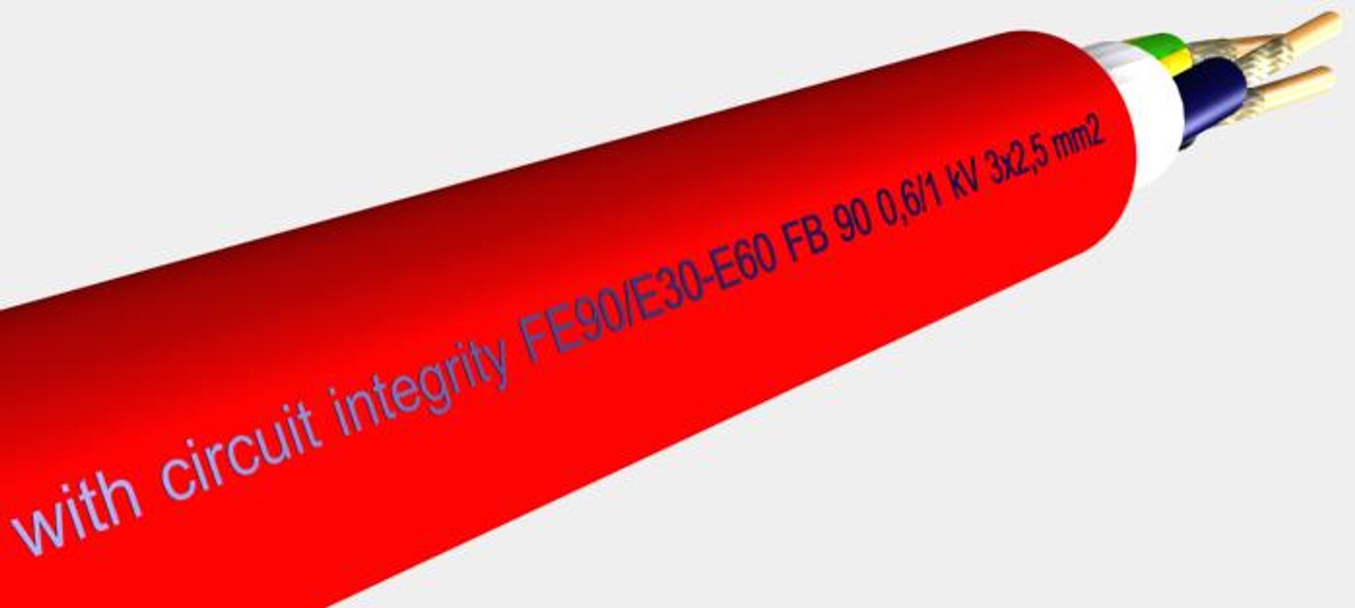 3d model halogen installation cable circuit