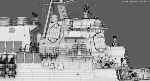 Uss roosevelt ddg 3D model - TurboSquid 1355302