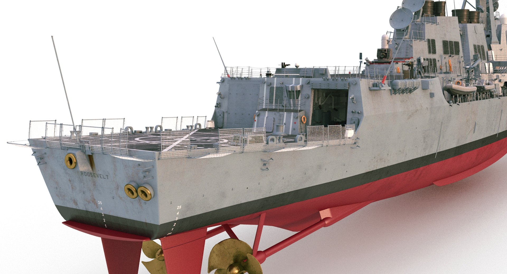 Uss roosevelt ddg 3D model - TurboSquid 1355302