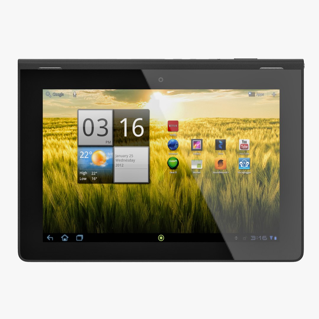 3d Model Android Slim Pc Tablet