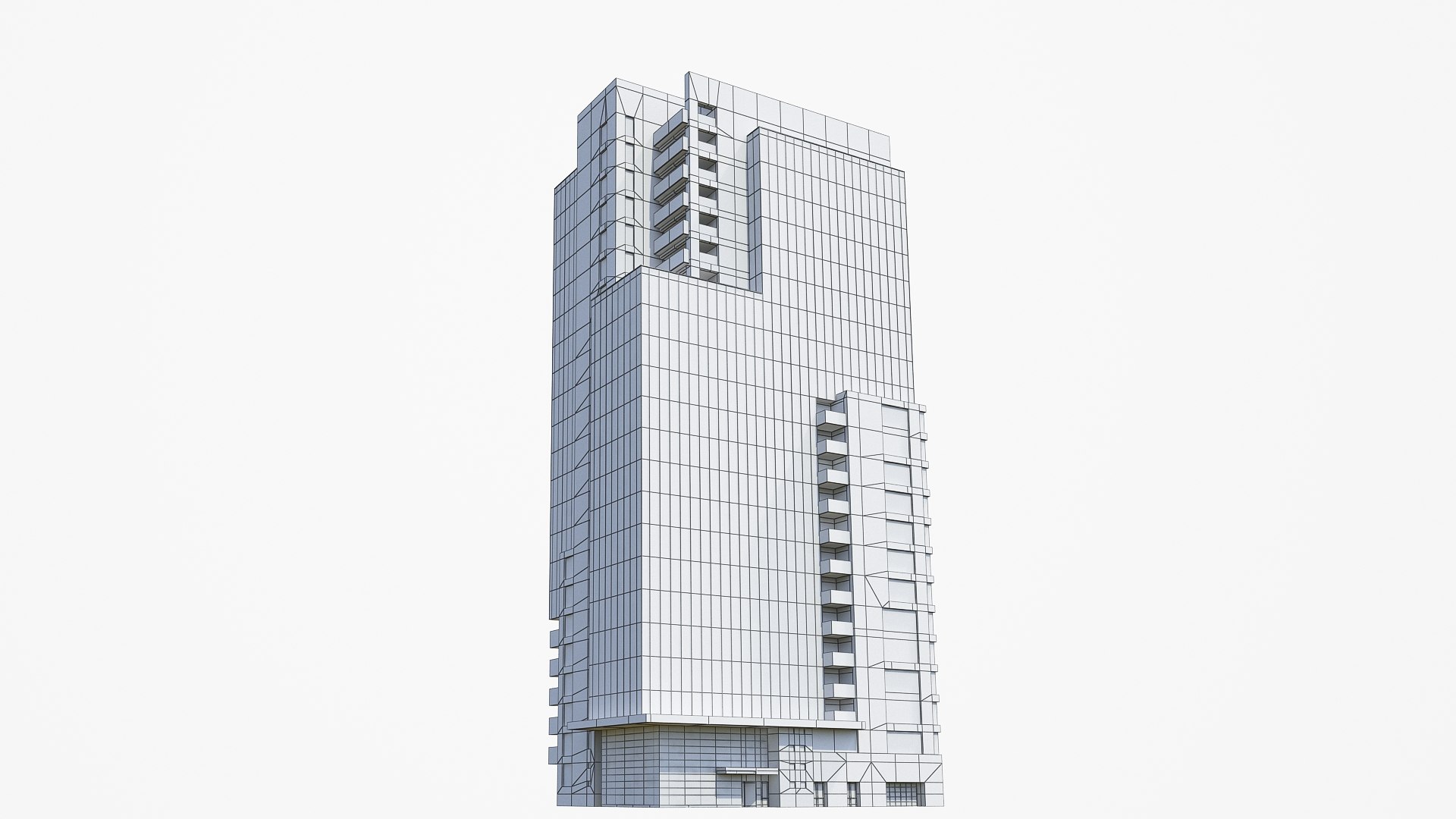 Kilbourn tower buildings 3D model - TurboSquid 1512320