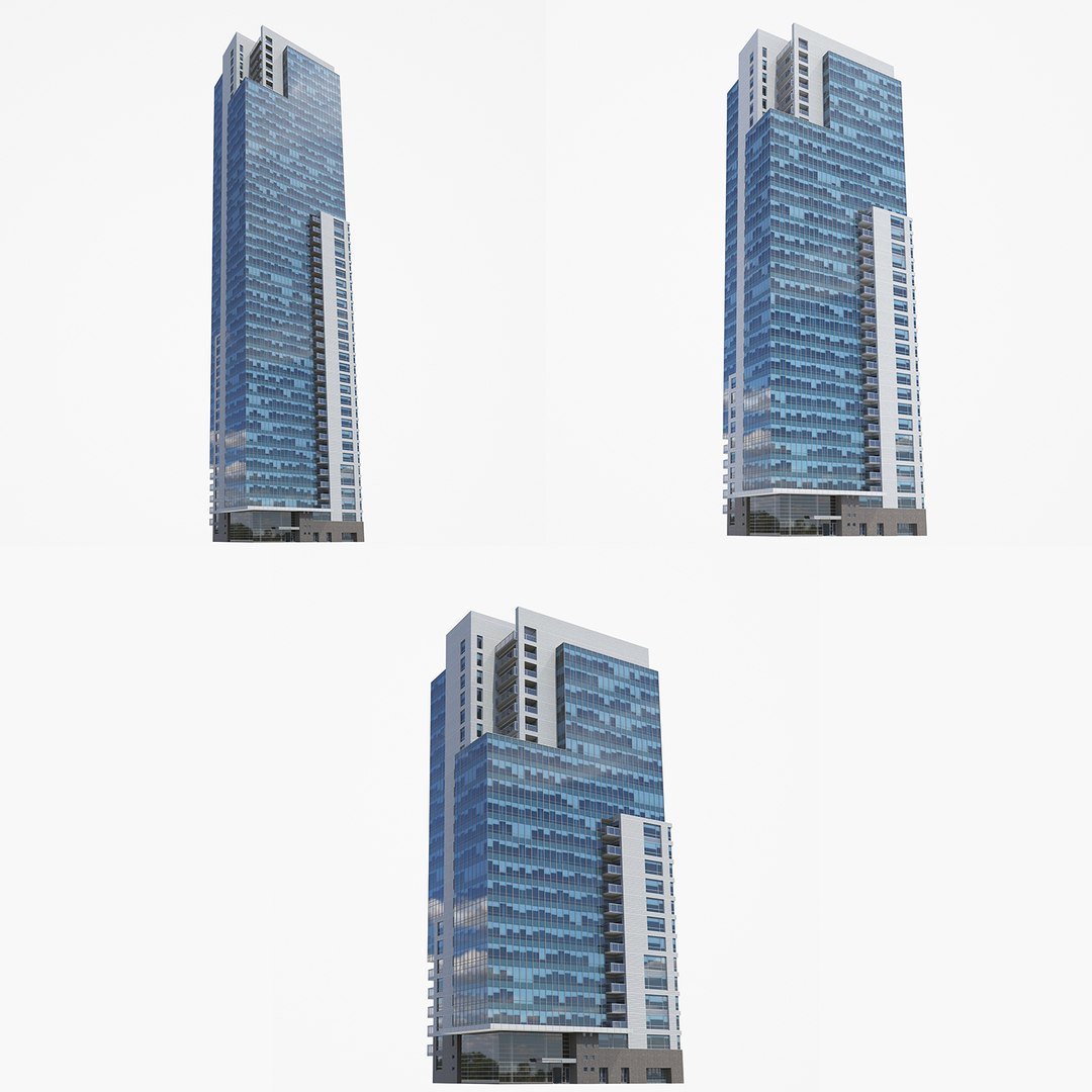 Kilbourn tower buildings 3D model - TurboSquid 1512320