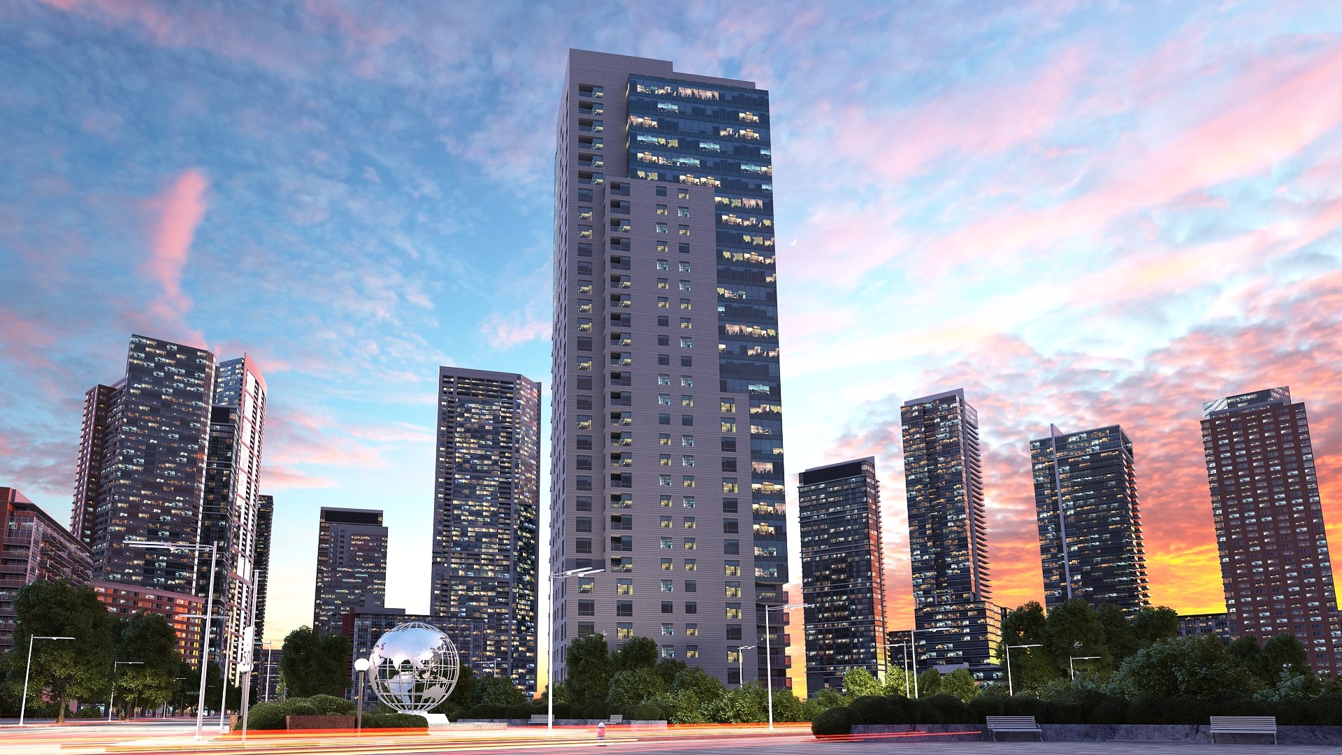 Kilbourn tower buildings 3D model - TurboSquid 1512320