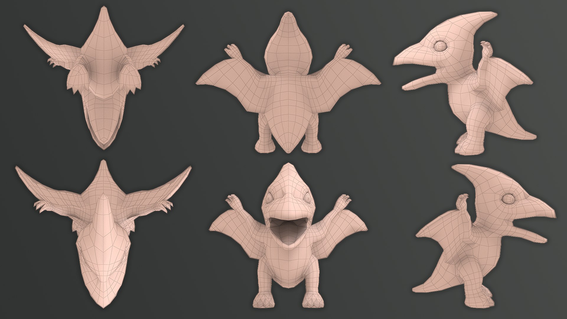 Pteranodon Baby - Dinosaur Character 3D Model - TurboSquid 2195144