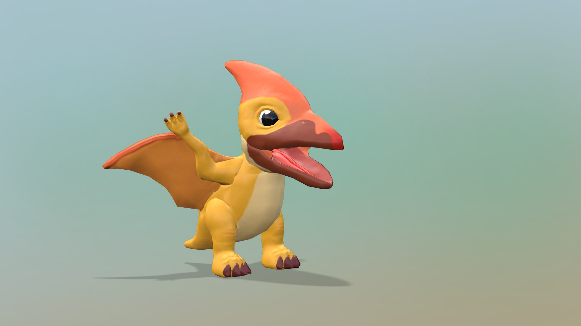 Pteranodon Baby - Dinosaur Character 3D Model - TurboSquid 2195144
