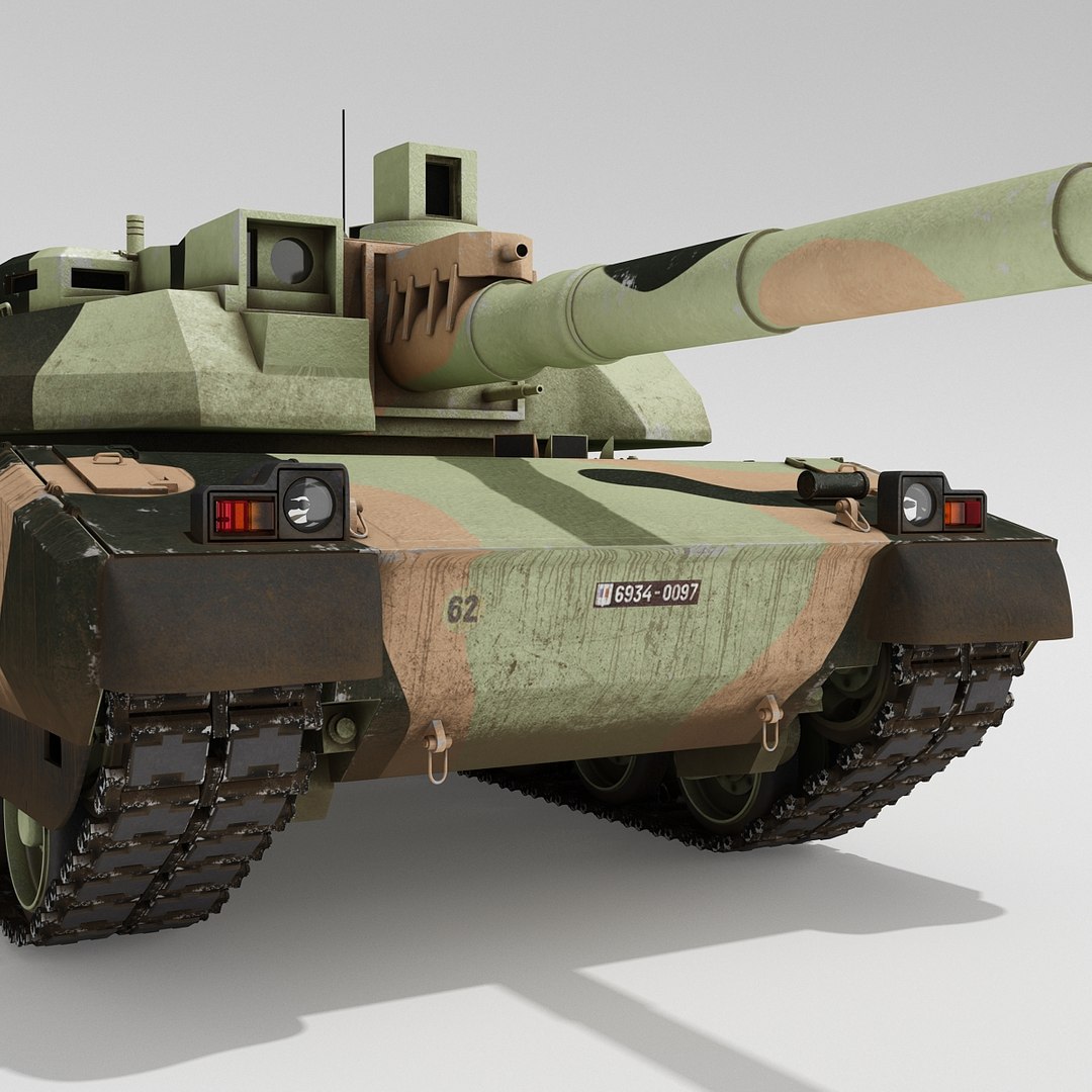 3d french amx-56 main battle tank model