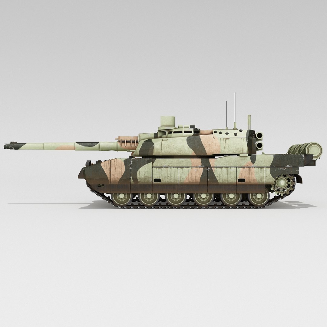 3d french amx-56 main battle tank model